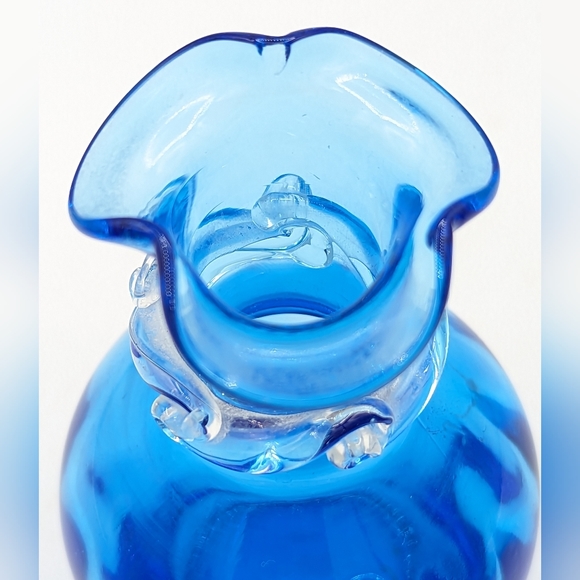pilgrims glass | Accents | Vintage Pilgrims Hand Blown Glass Blue Vase ...